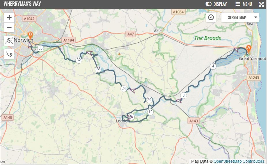 The Route & Transport Links – The Walsingham Way